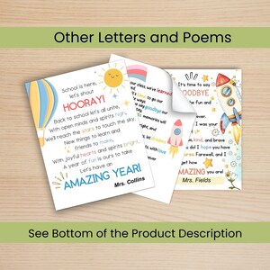 Welcome Letter From Teacher for the First Day of School, Meet Your ...