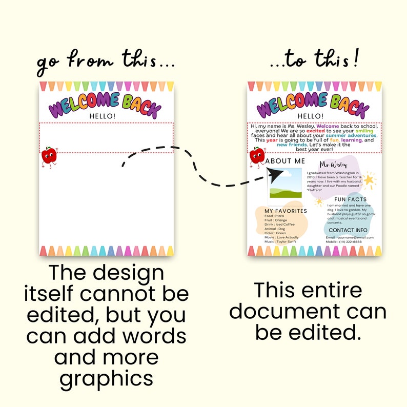Editable Meet the Teacher Template, Newsletter Template Canva, All ...