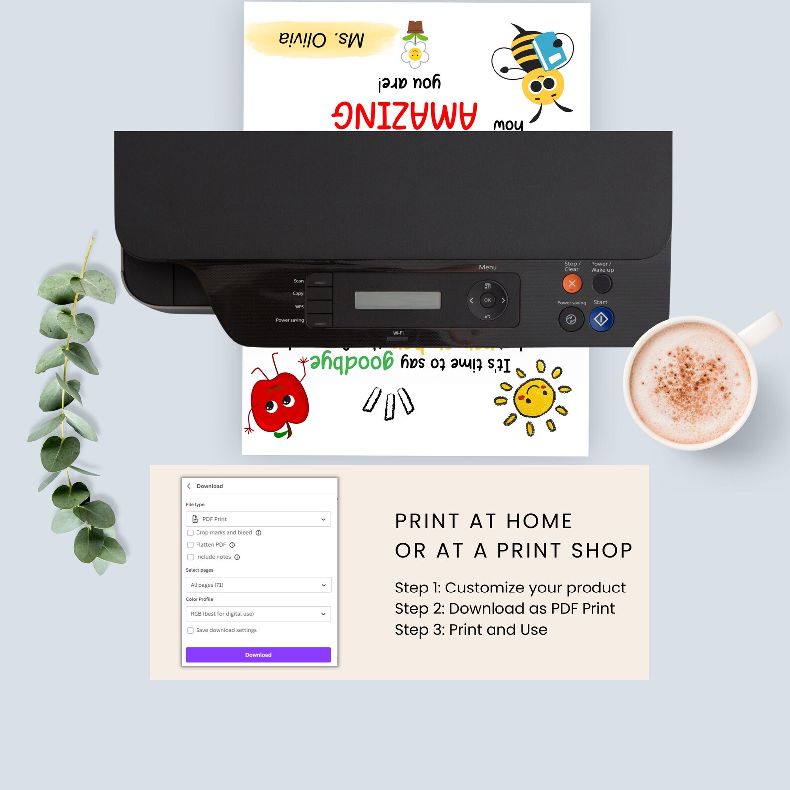 End of School Year Letter Printable | Teacher Student Goodbye Gift ...