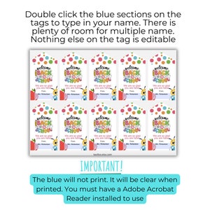 Fillable Teacher Appreciation Gift Tag Printable, Teacher Thank You ...