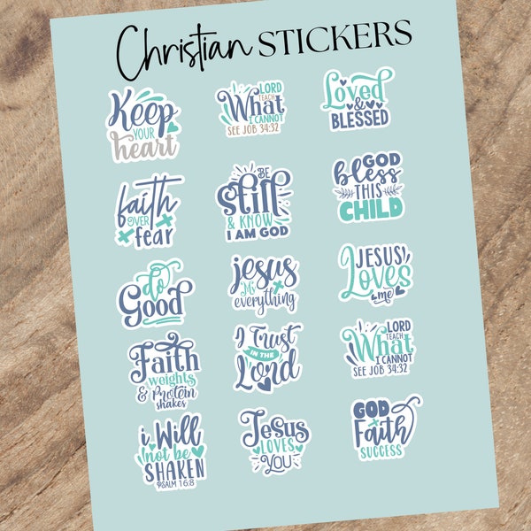 Cute Bible Verse Stickers - Etsy