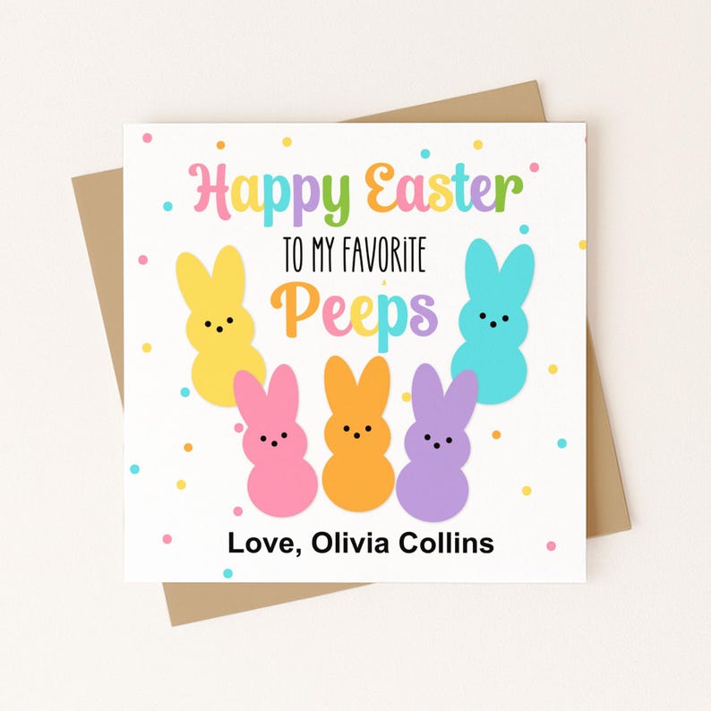 My Favorite Peeps Easter Gift Tags for Student Favors, Classroom ...
