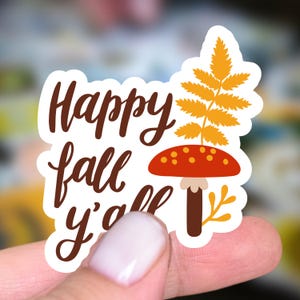 Fall Stickers Waterproof Cottagecore Stickers Cozy Fall Harvest Cute ...