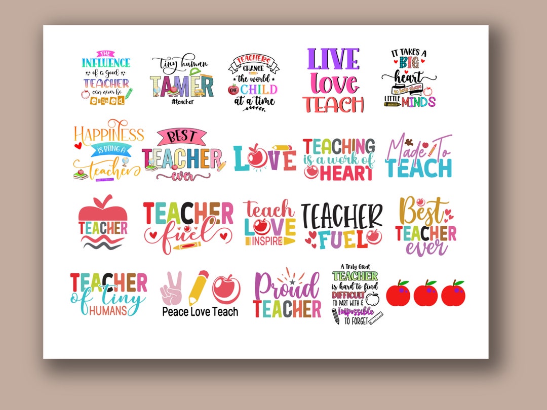 20 Teacher Stickers Classroom Rewards School Supplies - Etsy