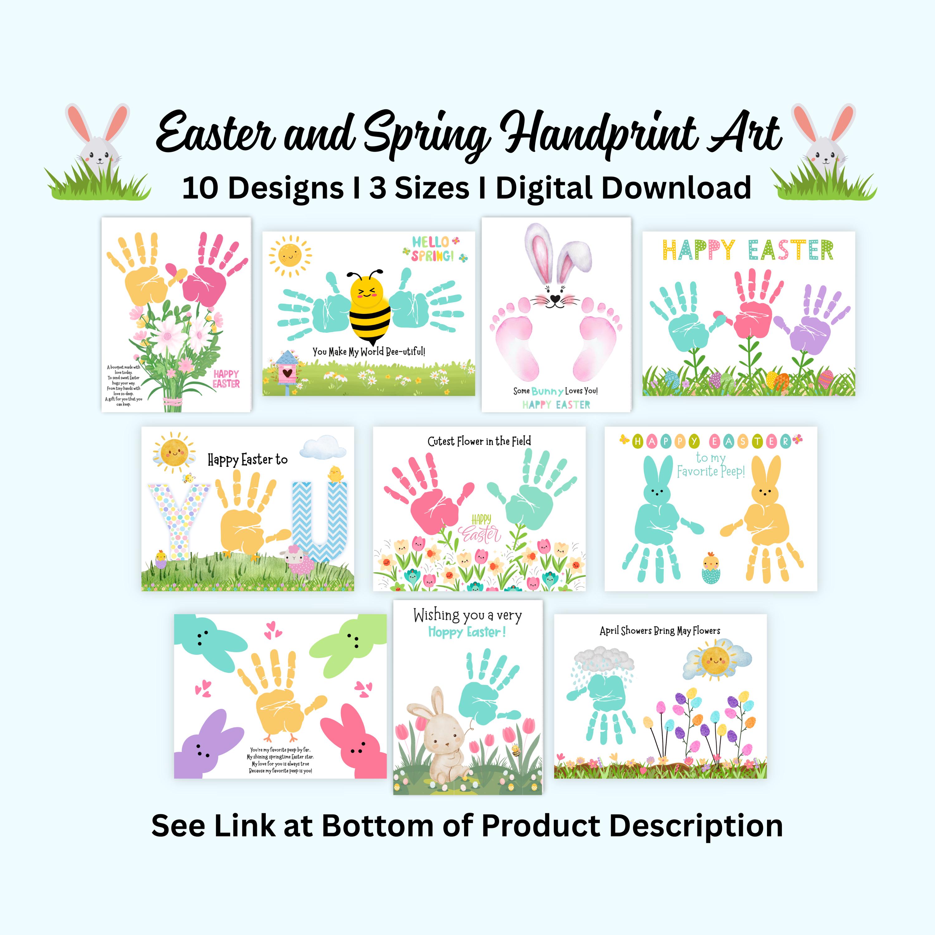 Chick Handprint Craft for Easter, Favorite Peeps Spring Handprint Poem ...