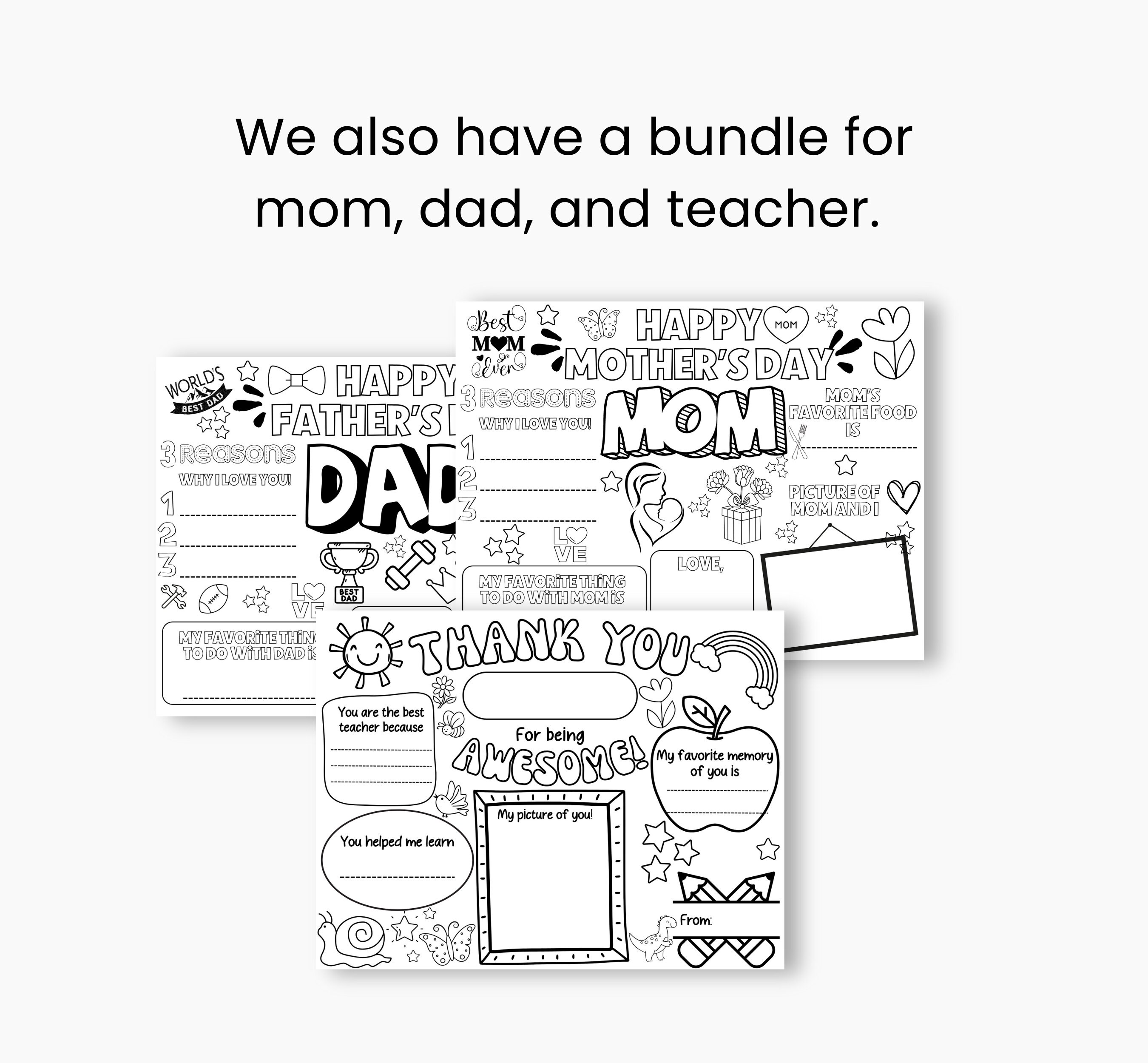 All About My Mom Printable Mother's Day Craft - Etsy