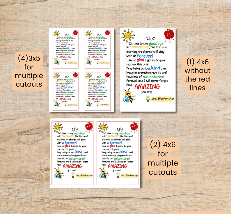 End of School Year Letter Printable, Goodbye Letter to Student ...