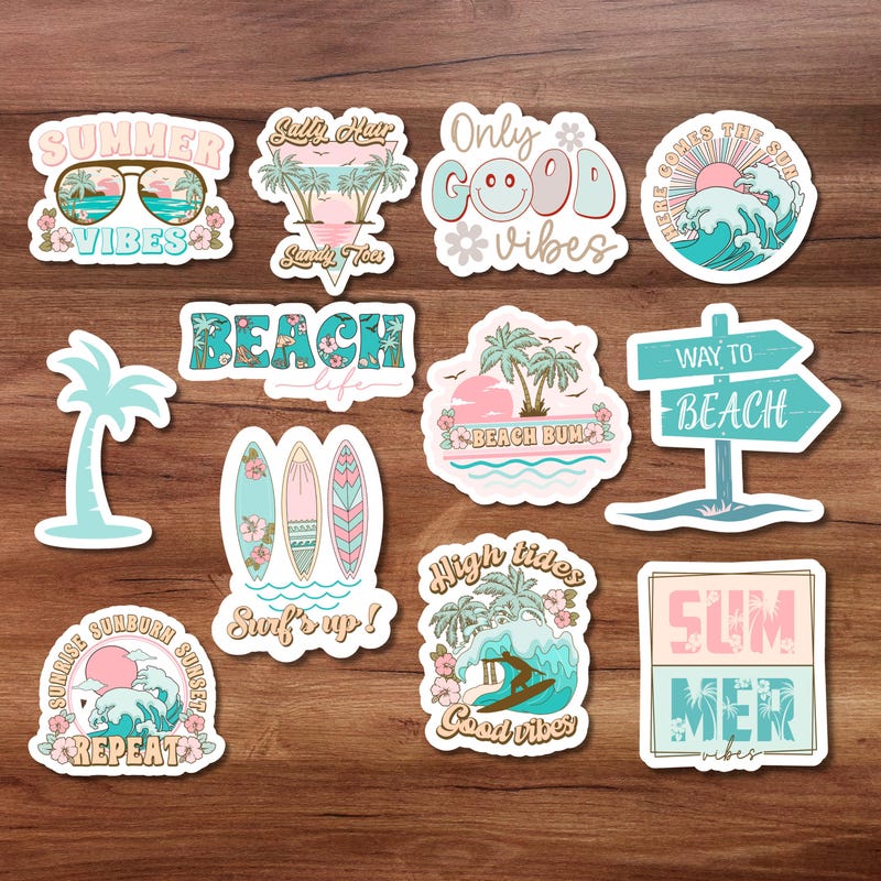 Surf Sticker - Etsy