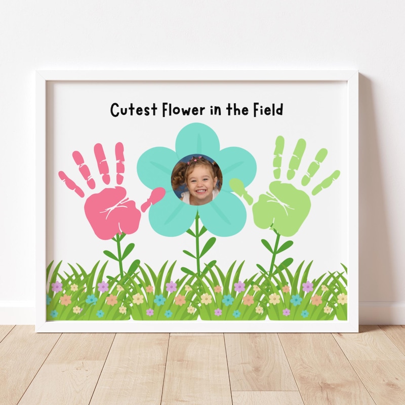 Handprint Flower Art - Etsy