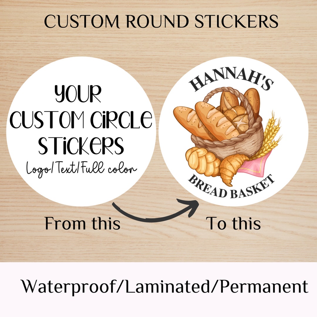 Custom Logo Stickers, Business Logo Decal, Custom Text Sticker ...