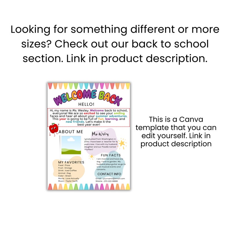 First Day of School Editable Printable for Back to School Welcome Back ...