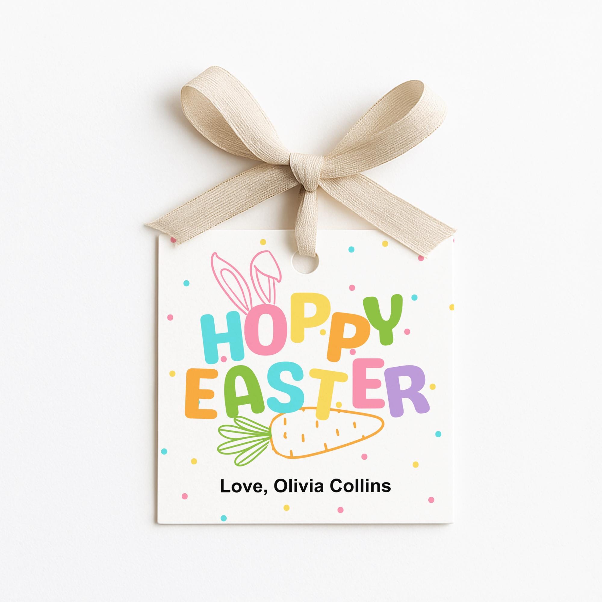 Hoppy Easter Gift Tags, Classroom Treats, Students Favors, Easter ...