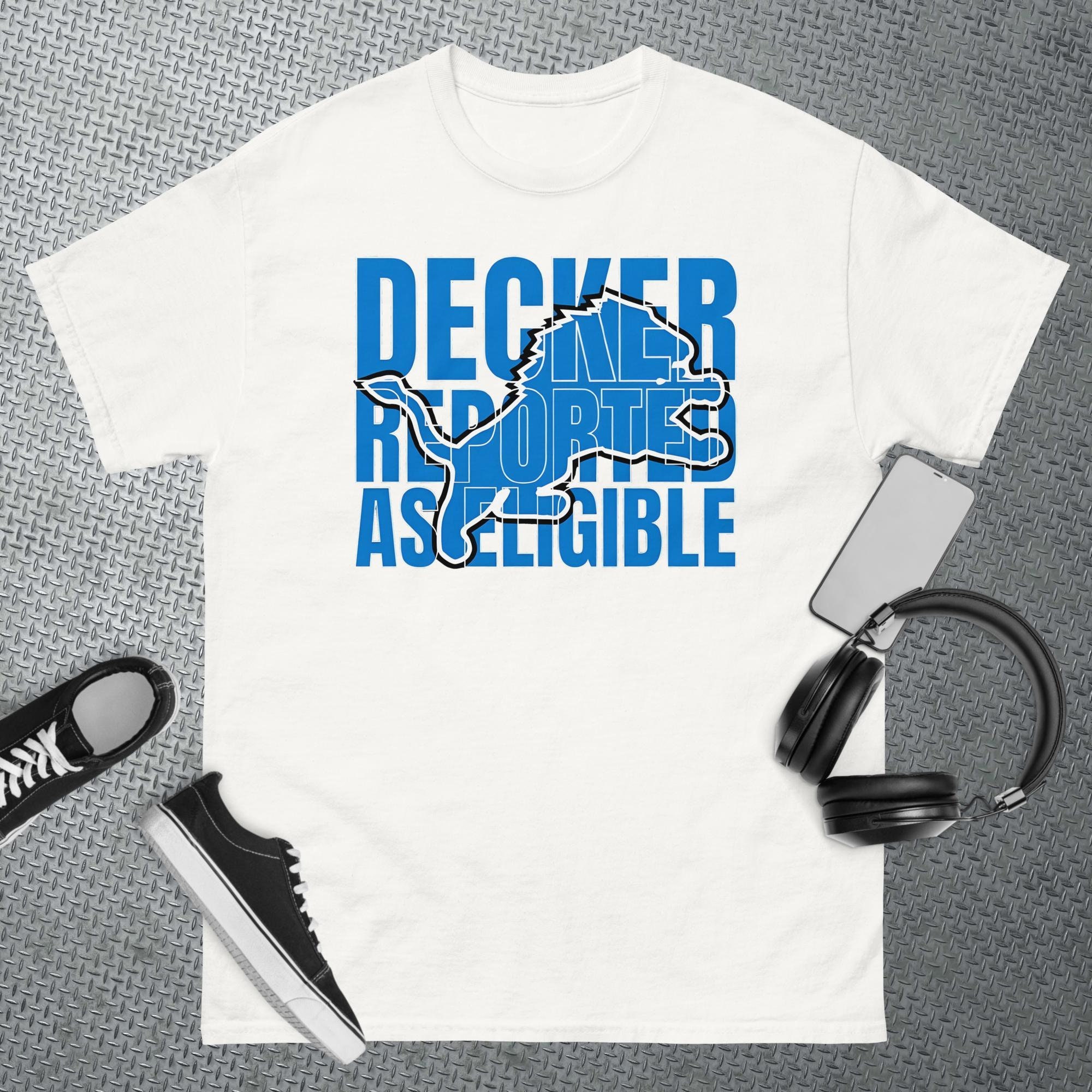 Decker Reported as Eligible T-shirt - Etsy UK