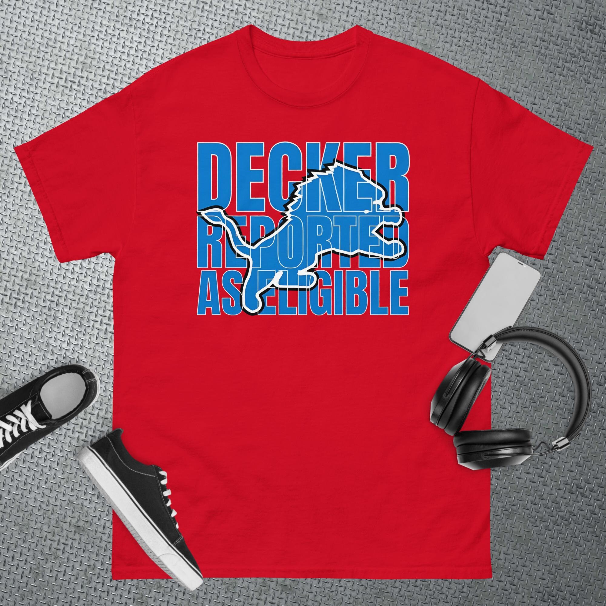 Decker Reported as Eligible T-shirt - Etsy UK