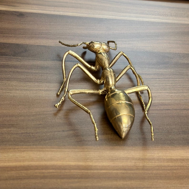Bronze Ant Sculpture, Gold Color Ant Sculpture, Ant Decoration, Pismire ...