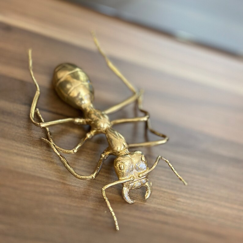 Bronze Ant Sculpture, Gold Color Ant Sculpture, Ant Decoration, Pismire ...