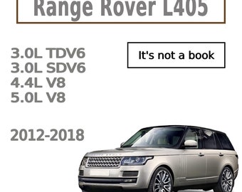 Workshop Manual for Range Rover L405 2012-2018 - Etsy