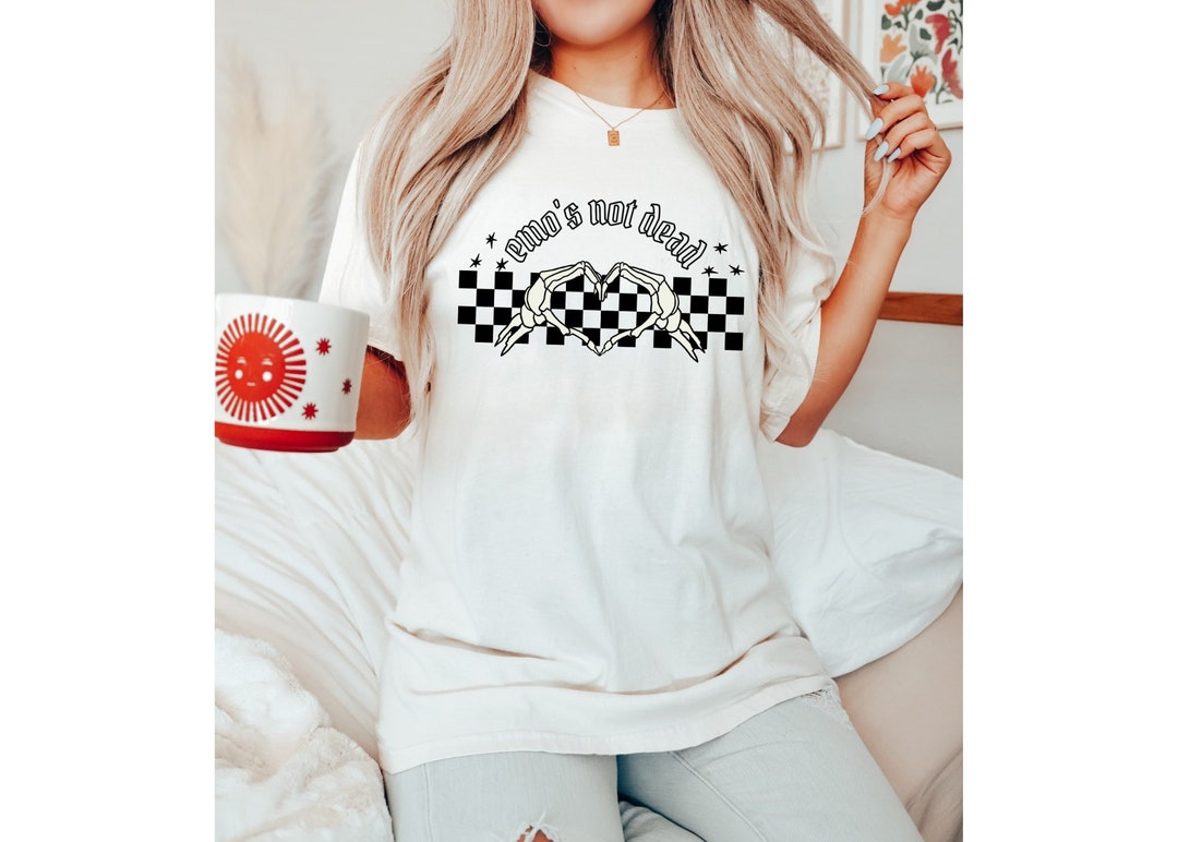 Emo's Not Dead Elder Emo Skull Shirt Skeleton Emo Gift - Etsy