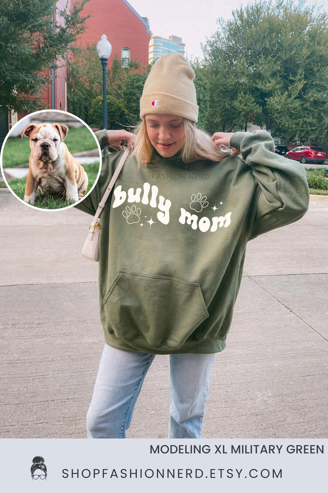 Bully Mom American Bully Shirt Bulldog Hoodie Bull Dog Sweatshirt ...