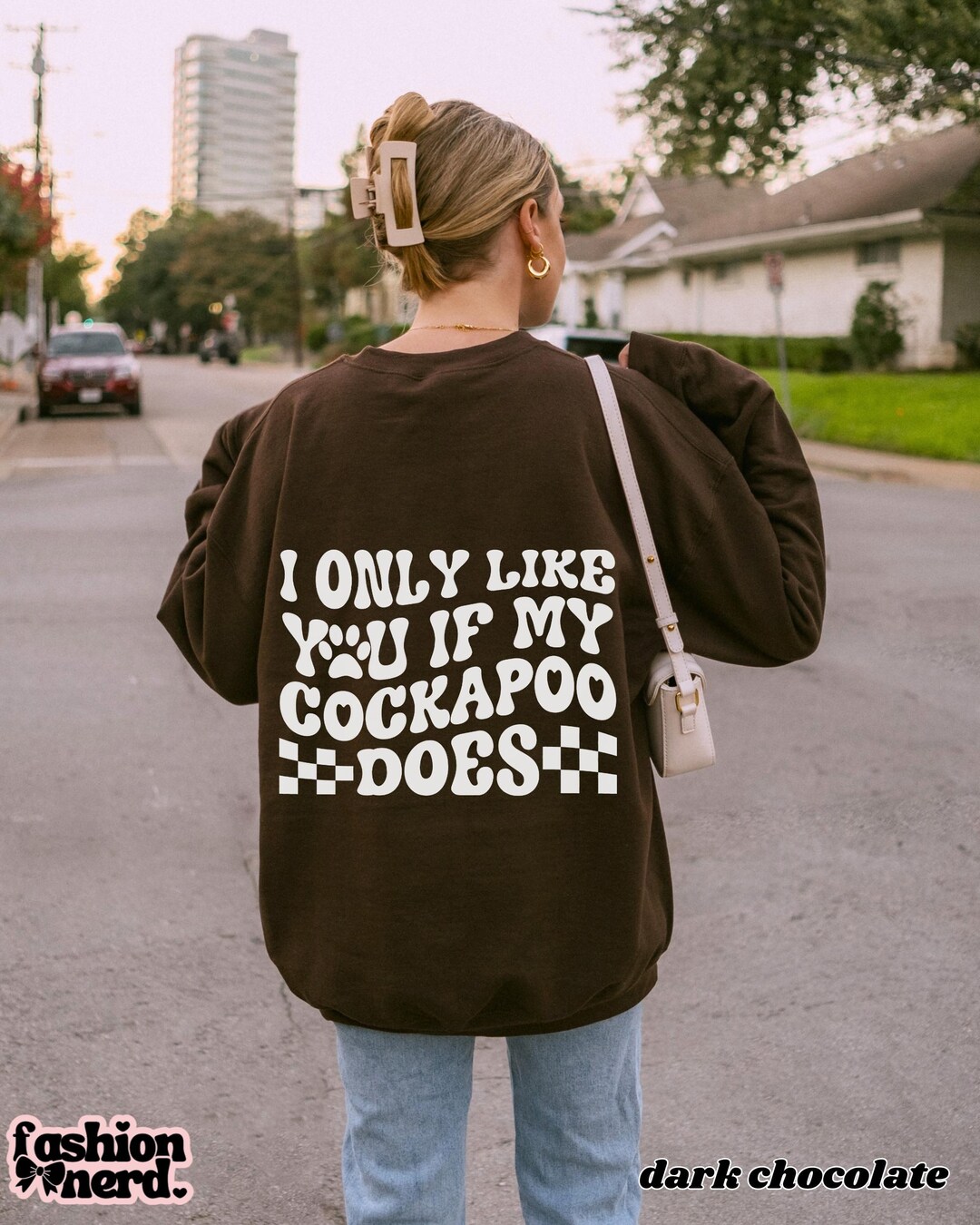 Cockapoo Sweatshirt Custom Cockapoo Gifts Dog Mom Gift Dog Owner Shirt ...