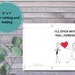 Valentine's Day | Printable Card | Digital Card | Instant Download | 5 ...