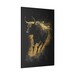 Golden Bull Paint Splatter on Black Background High Quality Matte ...