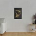Golden Bull Paint Splatter on Black Background High Quality Matte ...