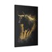 Golden Bull Paint Splatter on Black Background High Quality Matte ...