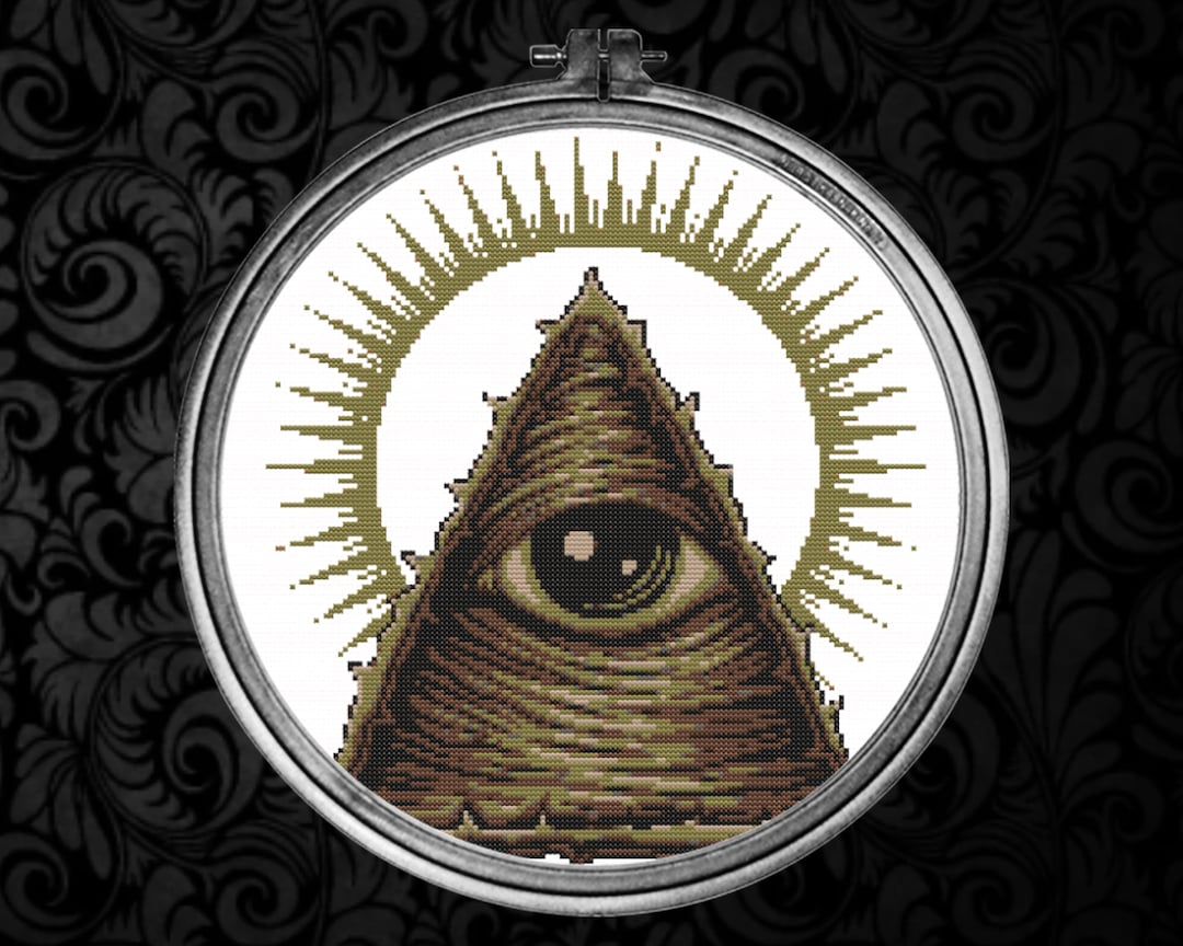 Masonic Eye Cross Stitch Pattern | Halloween, Horror Skulls ...