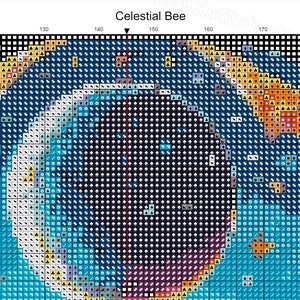 Celestial Bee Cross Stitch Pattern Mystic Magic Bug Wiccan Witchcraft ...
