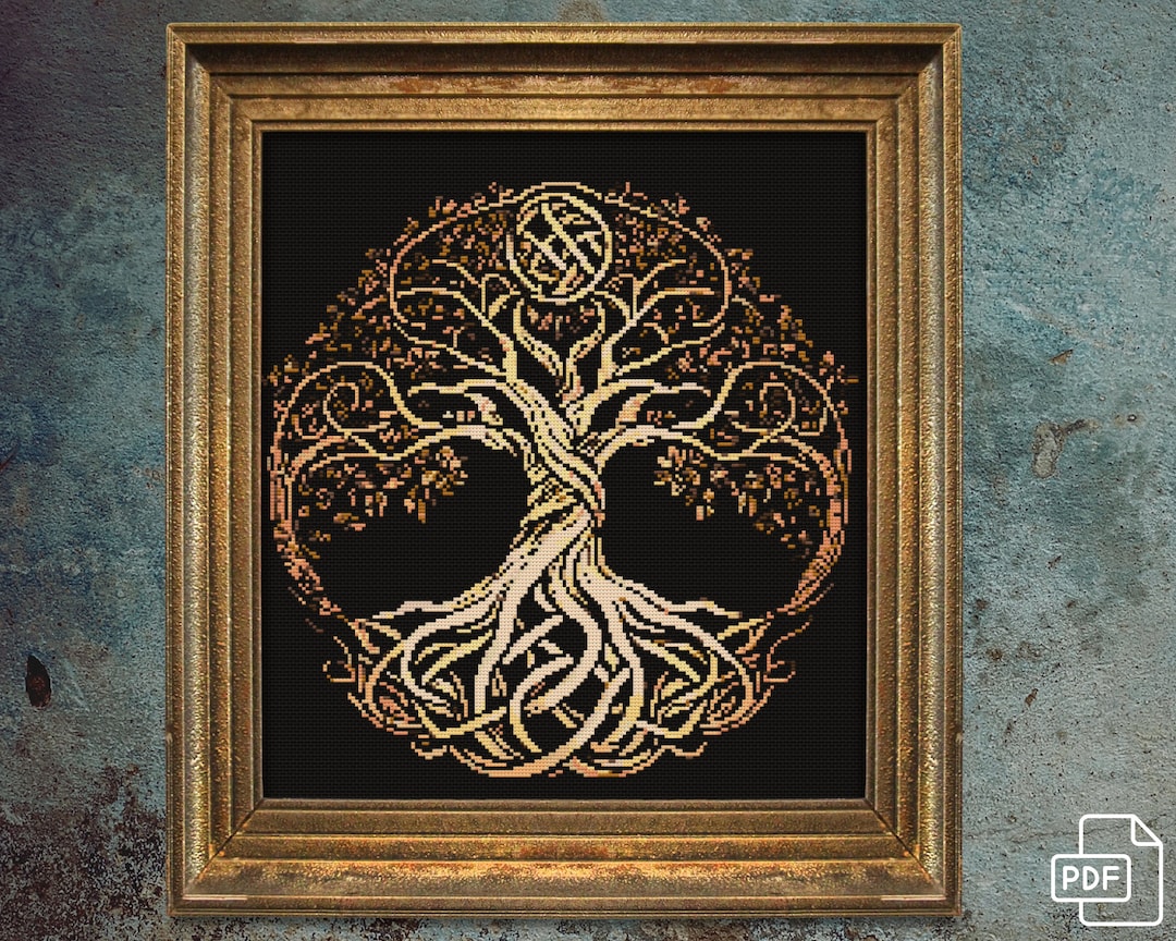 Celtic Tree of Life Cross Stitch Pattern Celtic-inspired Crafts and ...