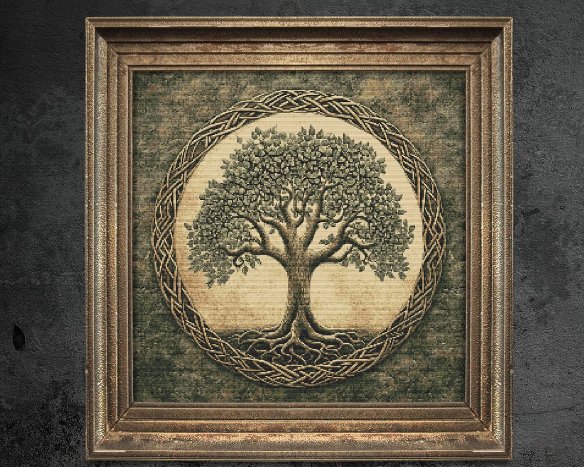 Celtic Tree of Life Cross Stitch Pattern (PDF Download) - Etsy Canada