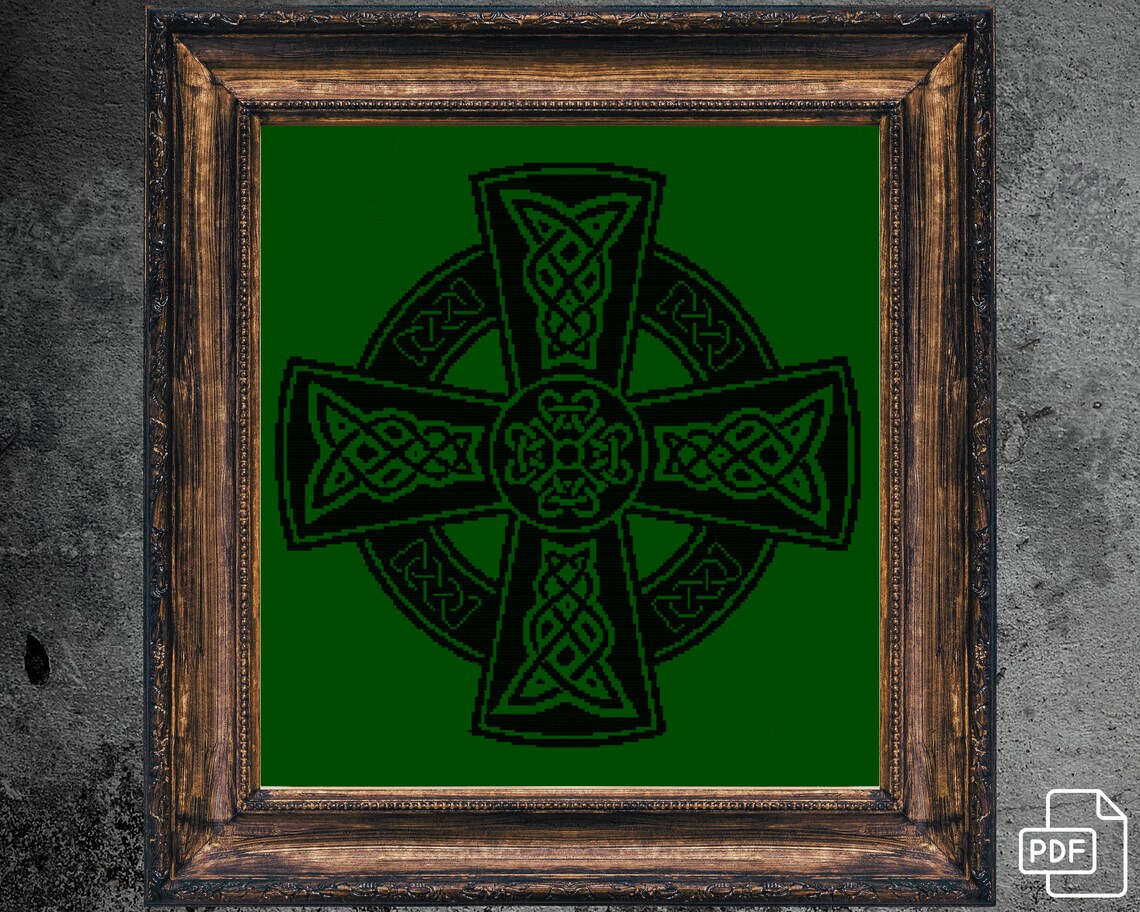The Celtic Cross Cross Stitch Pattern Celtic-inspired Crafts - Etsy