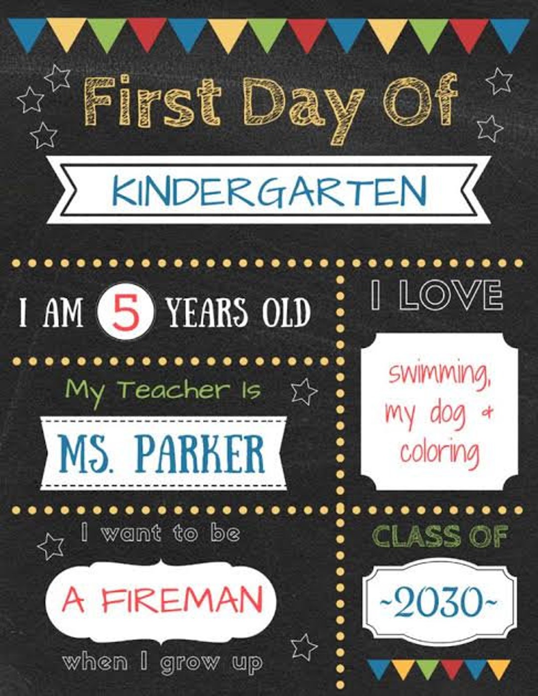 First Day Poster - Etsy