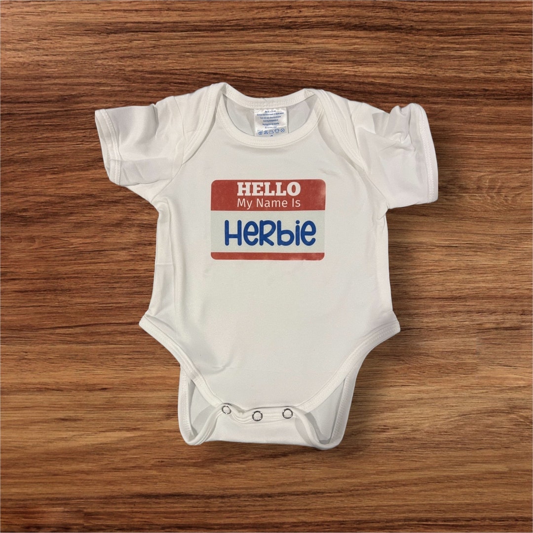 Custom Name Tag Baby Onesie/creeper - Etsy