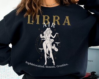 Libra Sweatshirt Libra Gifts Zodiac Sweatshirt College Sweatshirt ...