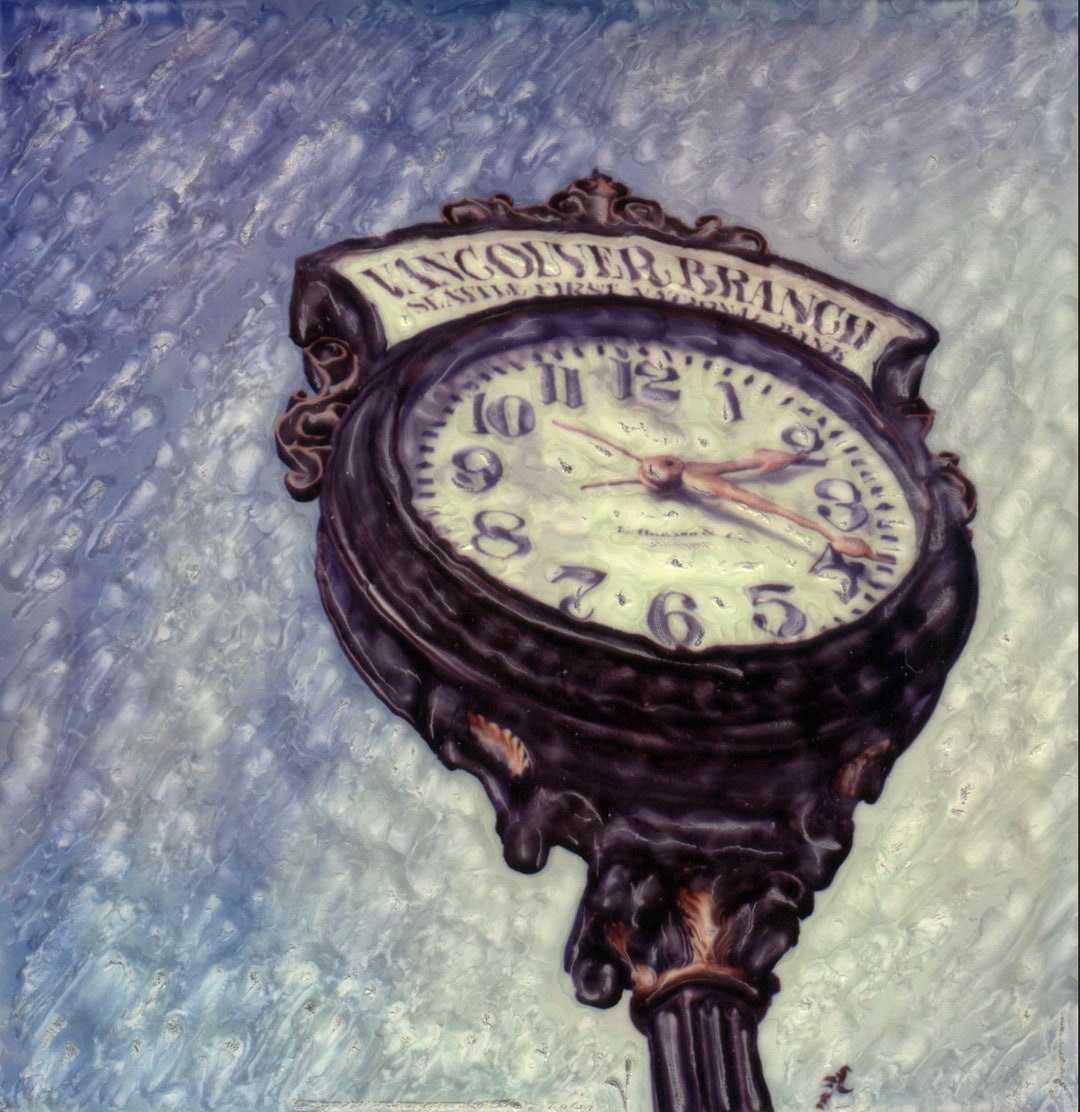 SX70 Image Manipulation "old Bank Clock" - Etsy