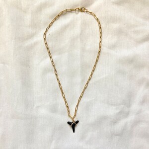 Gold Chain Shark Tooth Chain Necklace - Etsy