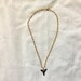 Gold Chain Shark Tooth Chain Necklace - Etsy