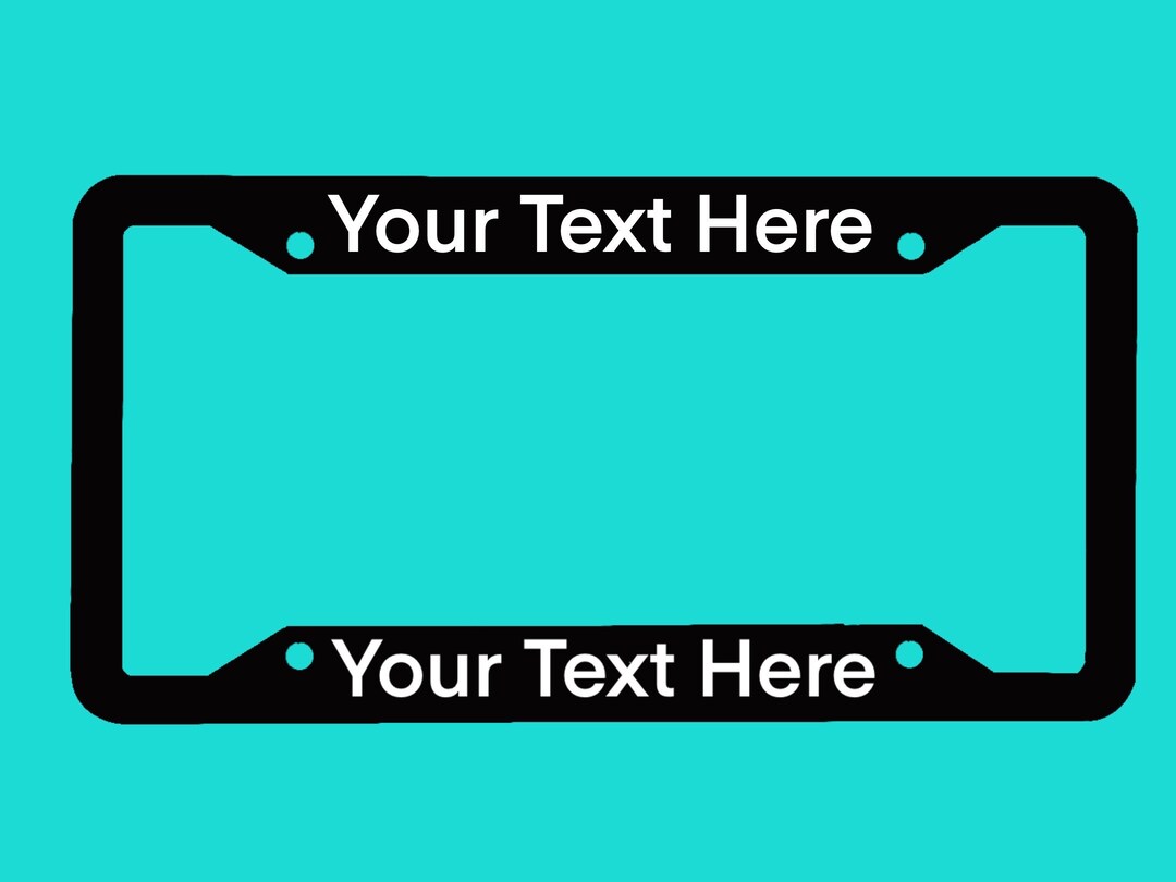 Customized Heavy Duty License Plate Frame Laser Engraved Stainless ...