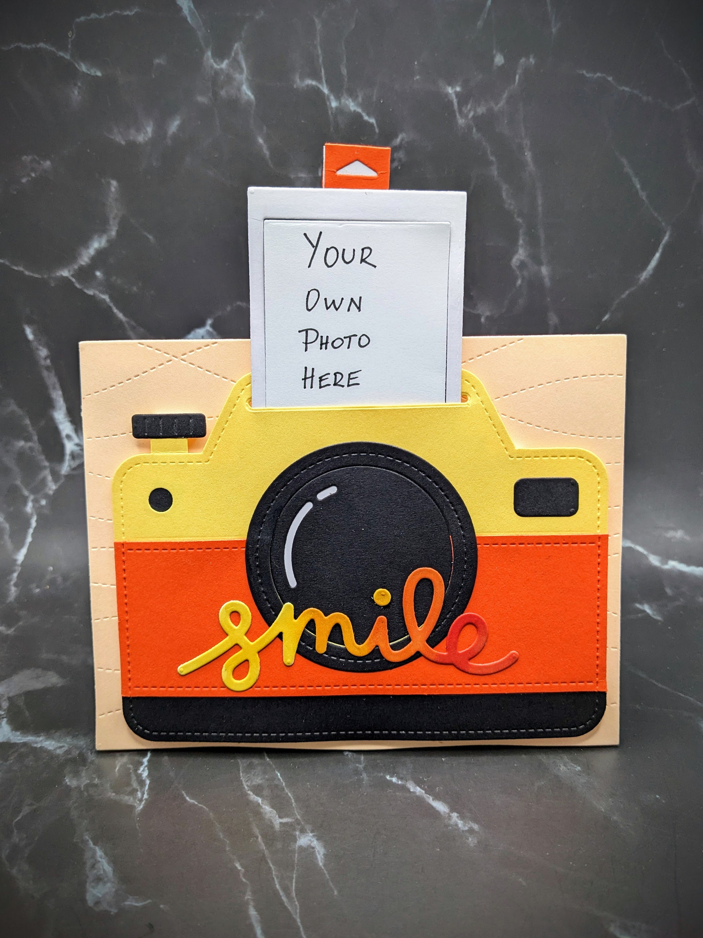 Interactive Card Card With Your Photo Instant Camera Card Pull Tab Card ...