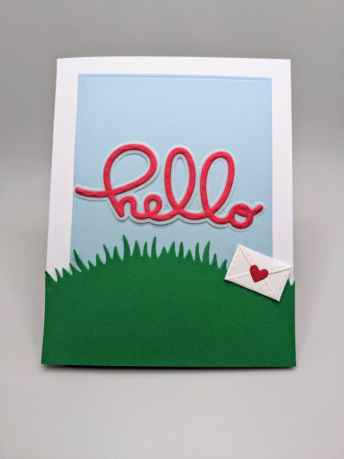 Hello Greeting Card Sending Love Card 3D Greeting Card - Etsy