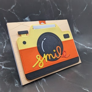 Interactive Card Card With Your Photo Instant Camera Card Pull Tab Card ...