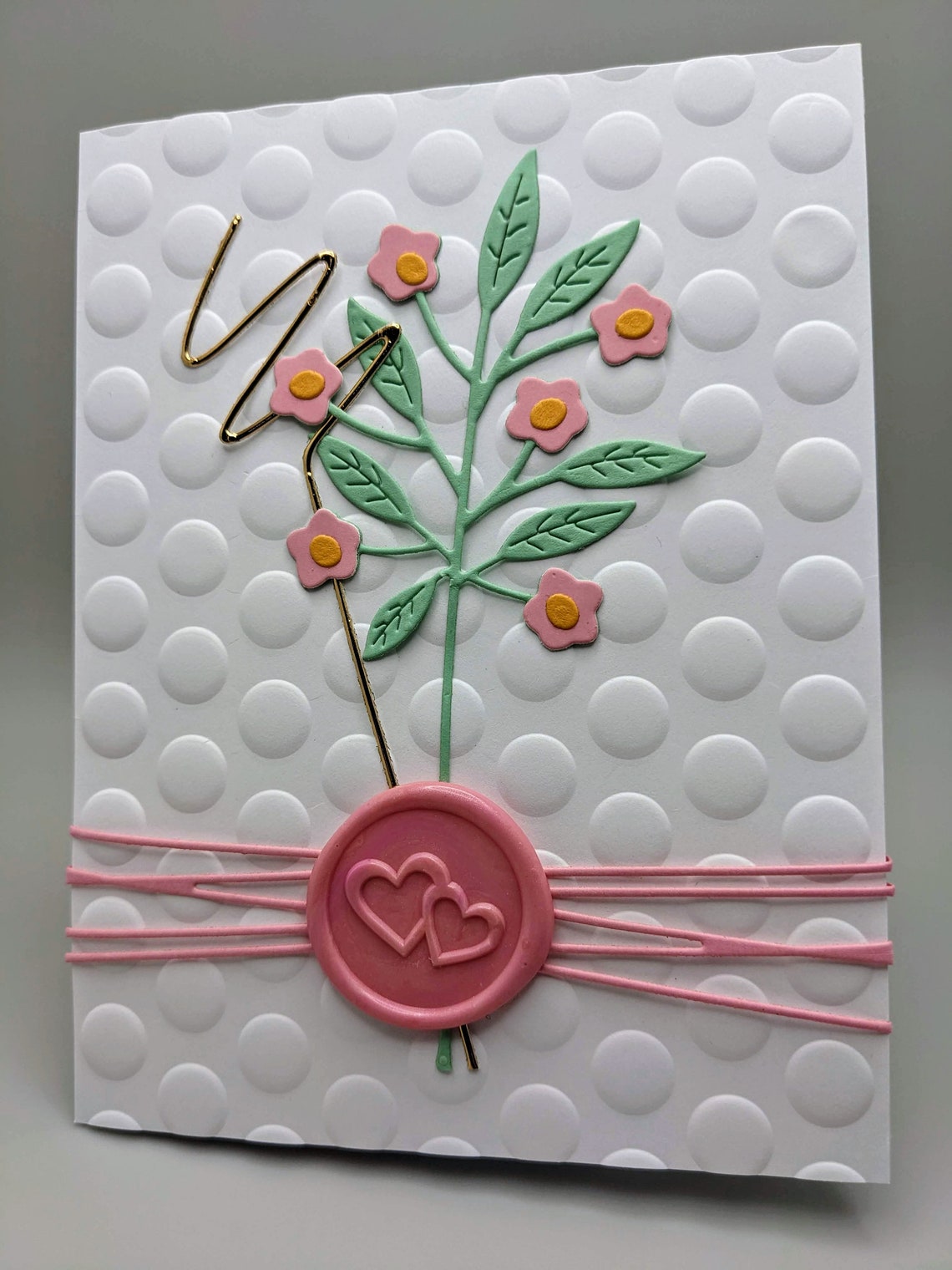 Handmade Wax Seal Flower Card With Envelope - Etsy
