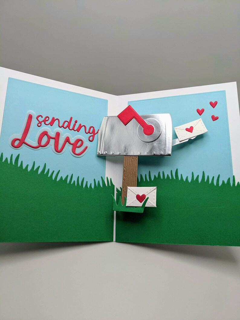 Hello Greeting Card Sending Love Card 3D Greeting Card - Etsy