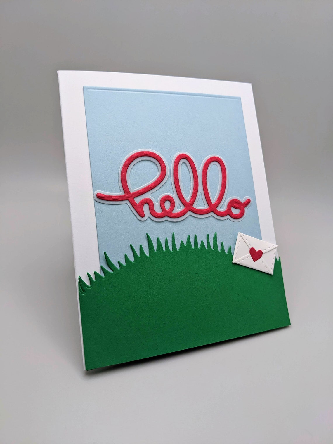 Hello Greeting Card Sending Love Card 3D Greeting Card - Etsy