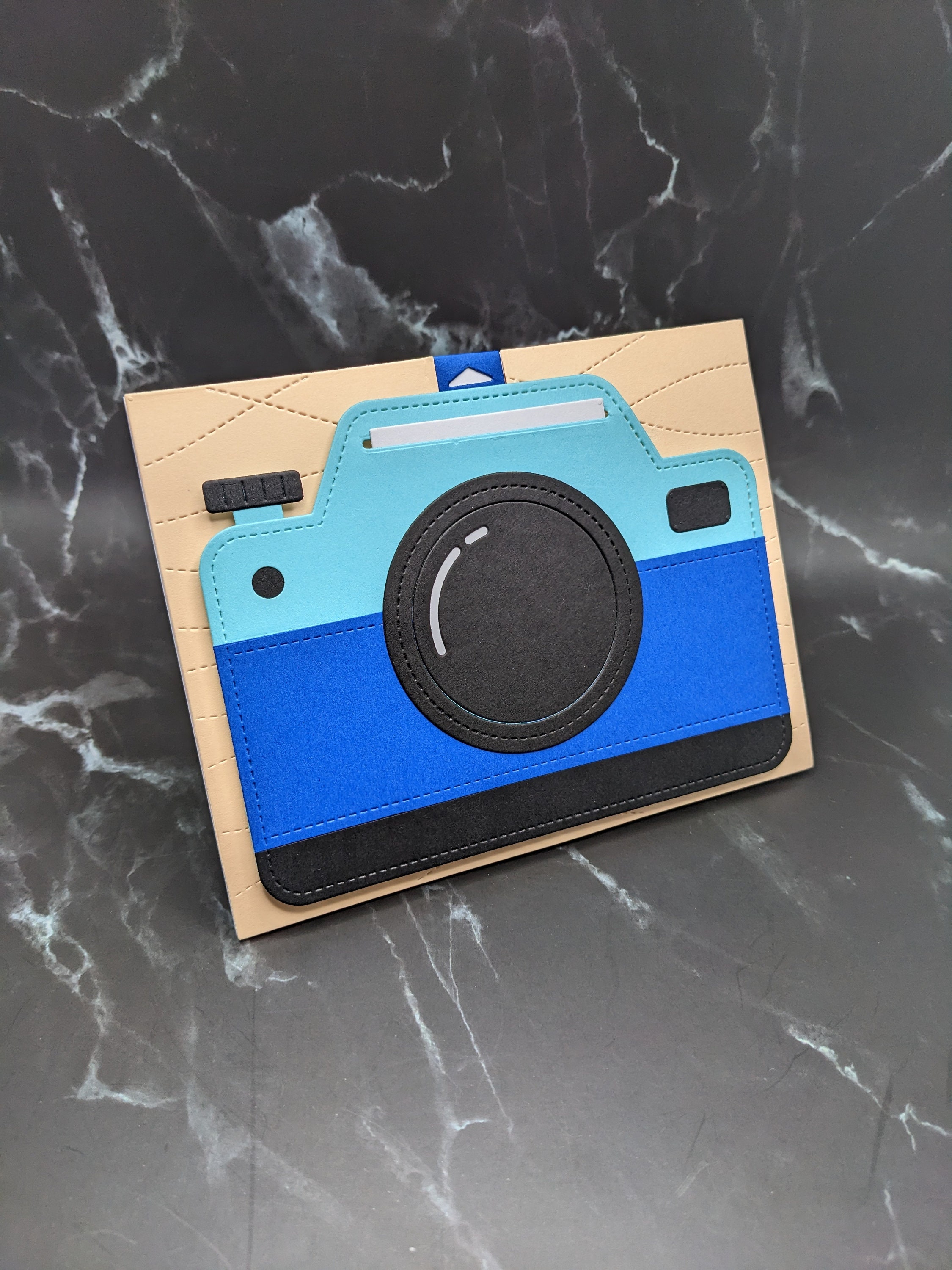 Interactive Card Card With Your Photo Instant Camera Card Pull Tab Card ...