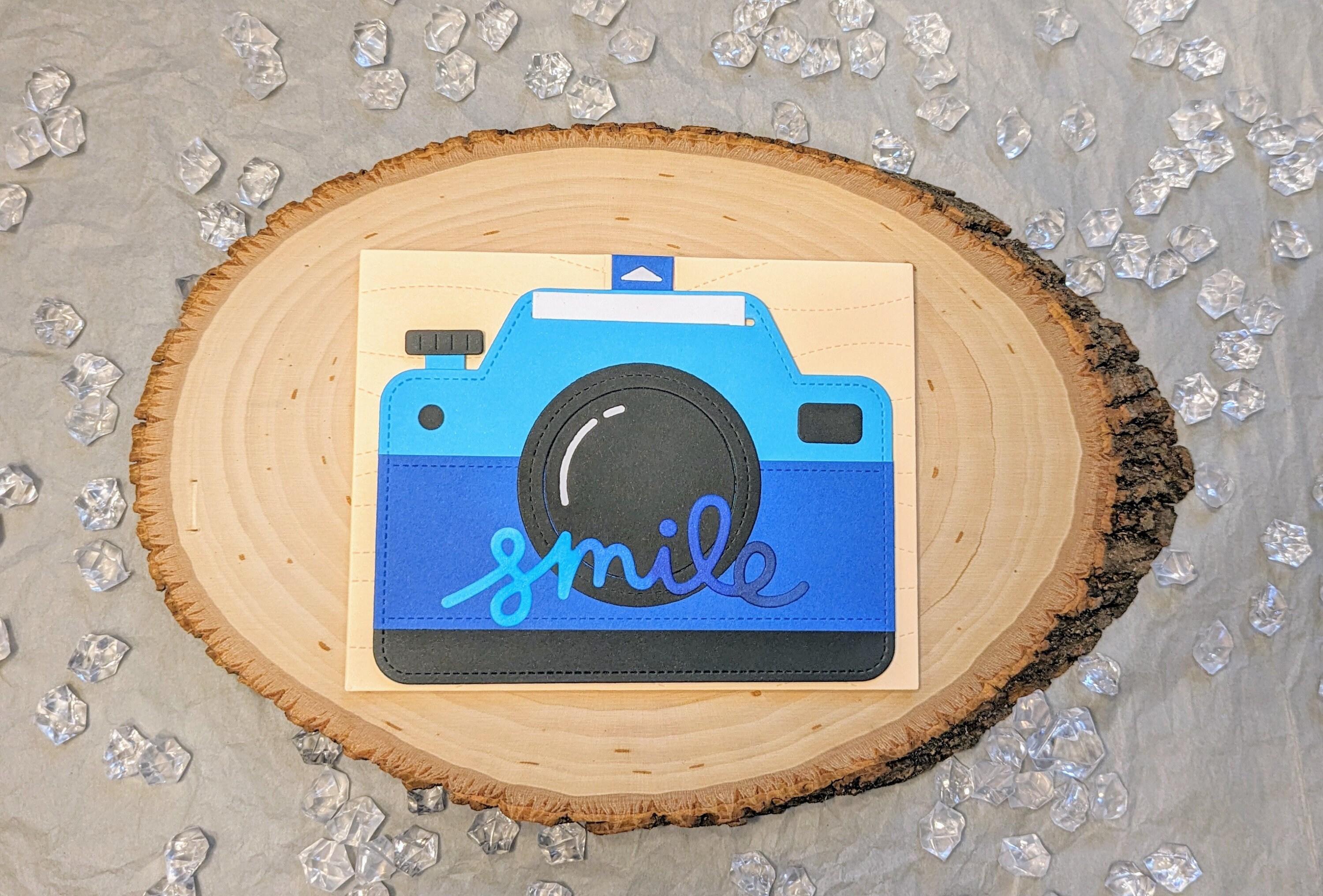 Interactive Card Card With Your Photo Instant Camera Card Pull Tab Card ...