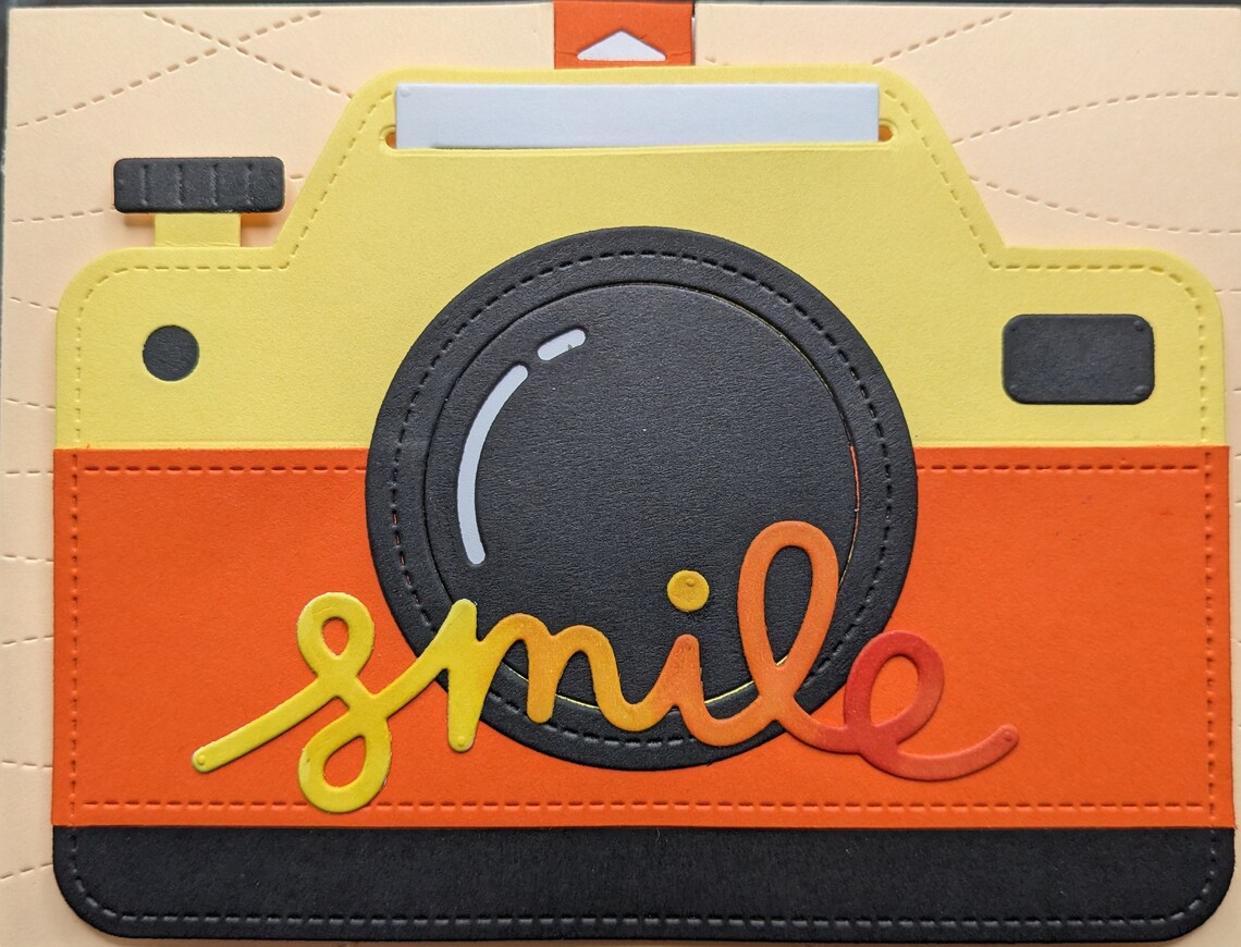 Interactive Camera Pull Tab Photo Card With Blank Greeting - Etsy