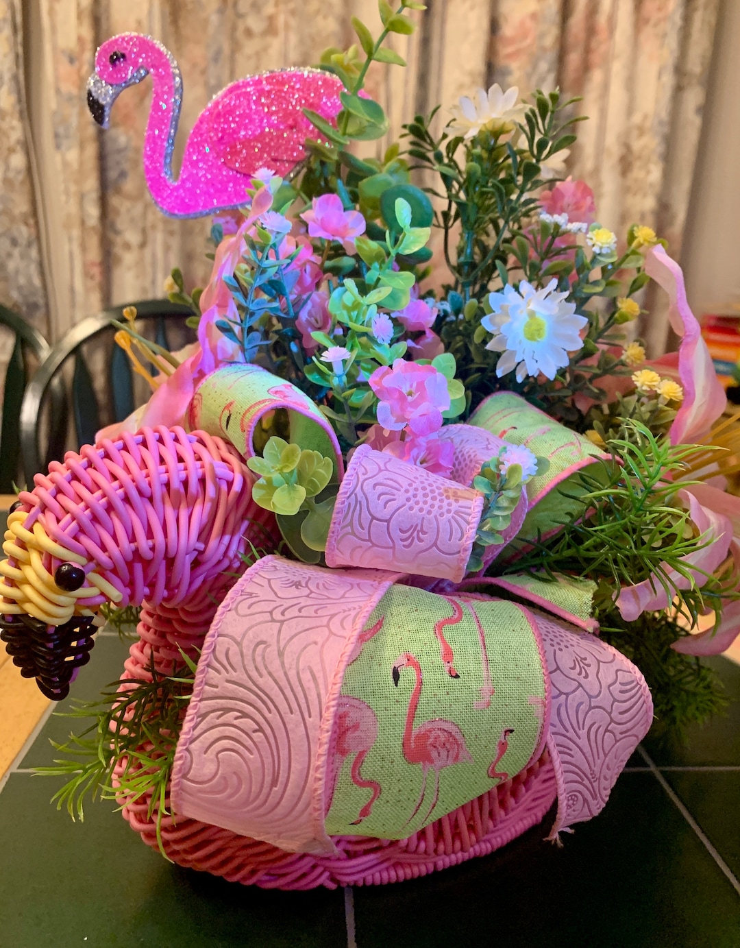 Flamingo Centerpiece for Table, Summer Centerpiece, Flamingo Table ...